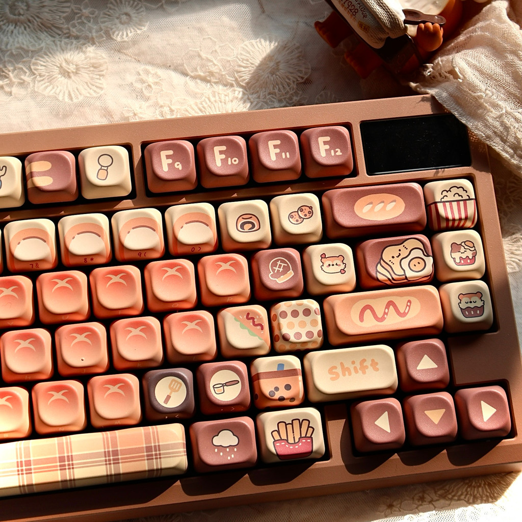 Delicious Bun Keycap MOA Profile 123 Keys PBT Dye Sublimation Wooting ...