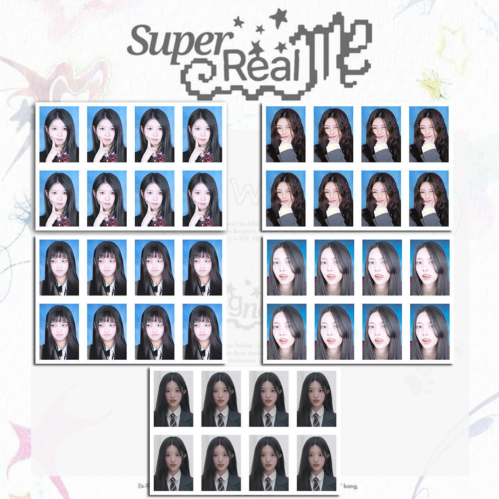 Kpop ILLIT Wonhee SUPER REAL ME Identity Card Photocards School ID Photo HD Collective Cards ...
