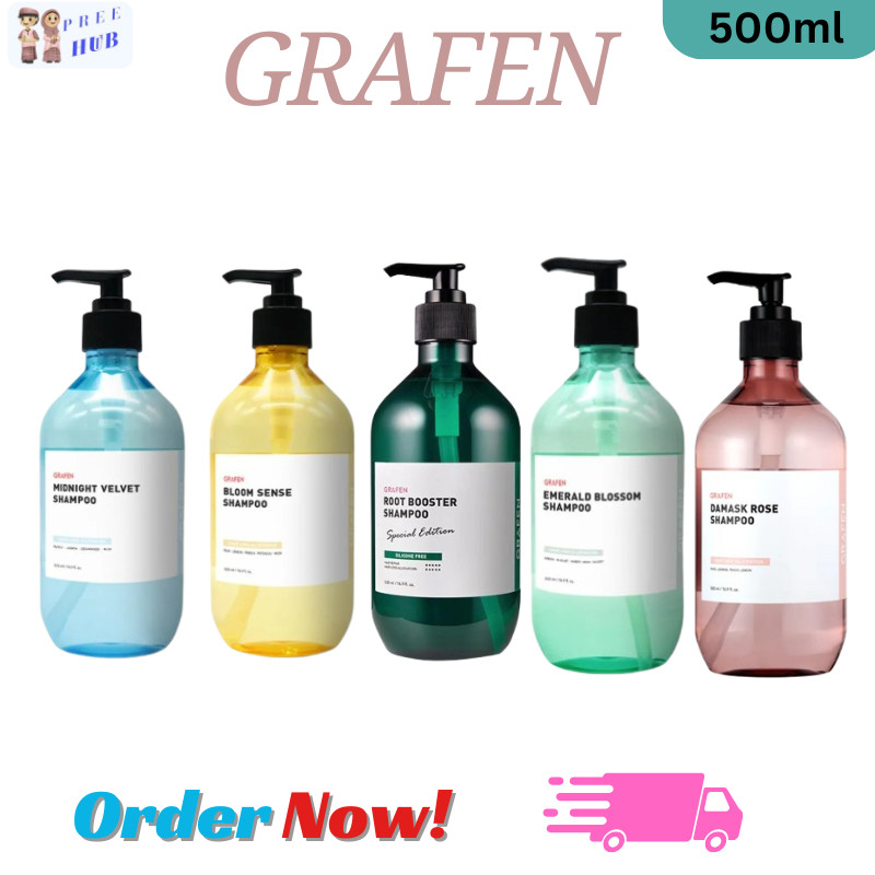 [GRAFEN] Root Booster Shampoo 500ml Anti-Hair Loss] Menthol Cooling ...