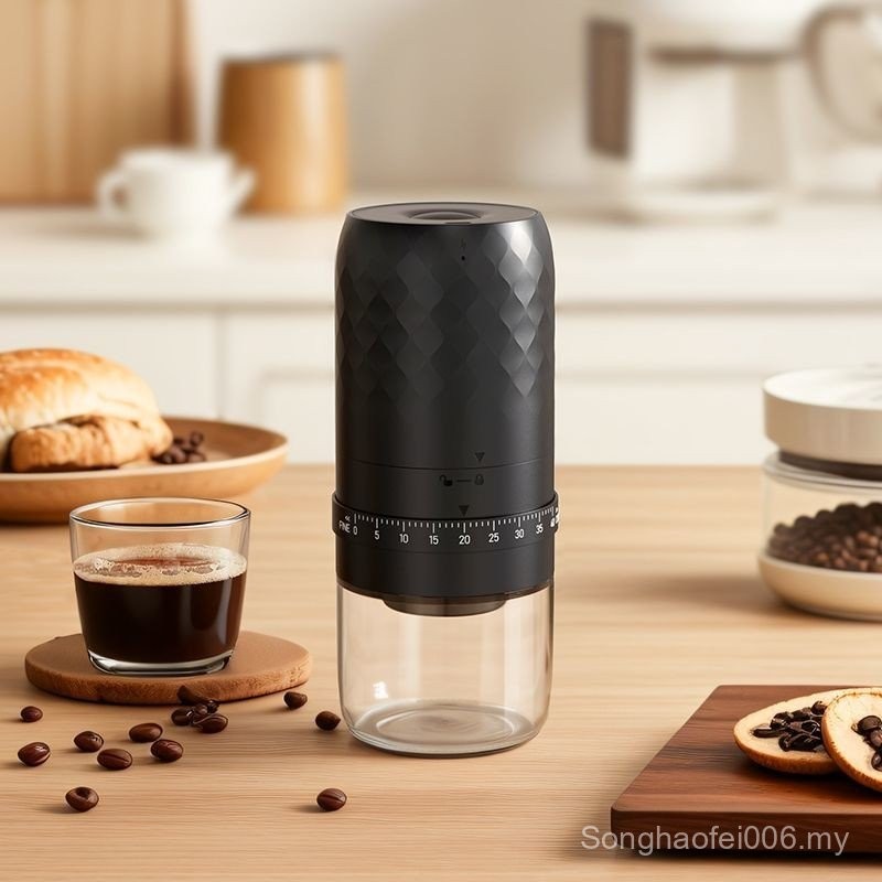 Electric Grinder Wireless Small Hand-Cranked Coffee Bean Grinder ...