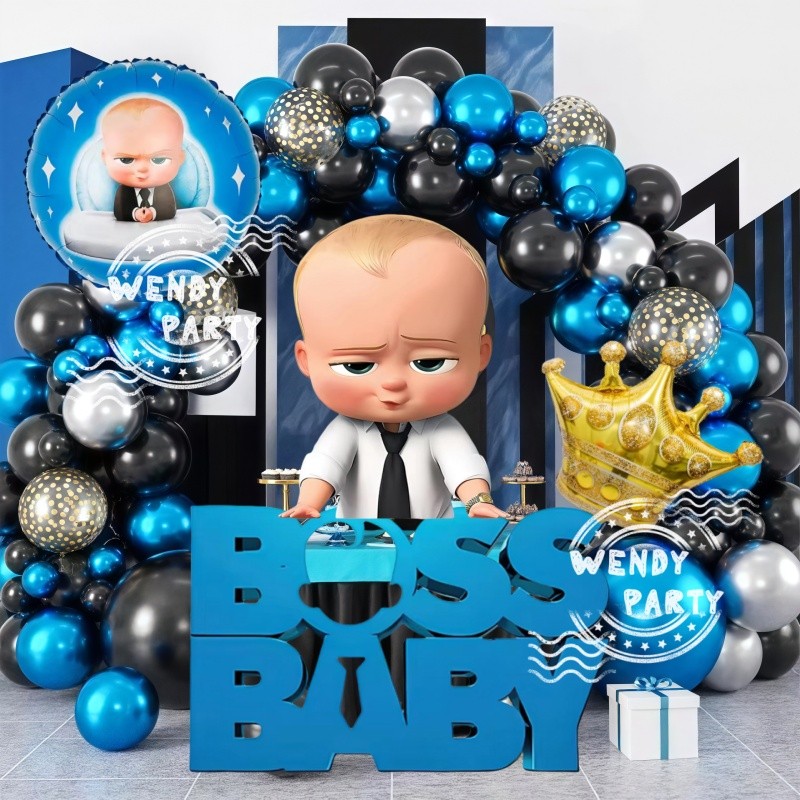 Boss Baby Theme Balloon Garland Arch Kit Baby Shower Gender Reveal for ...