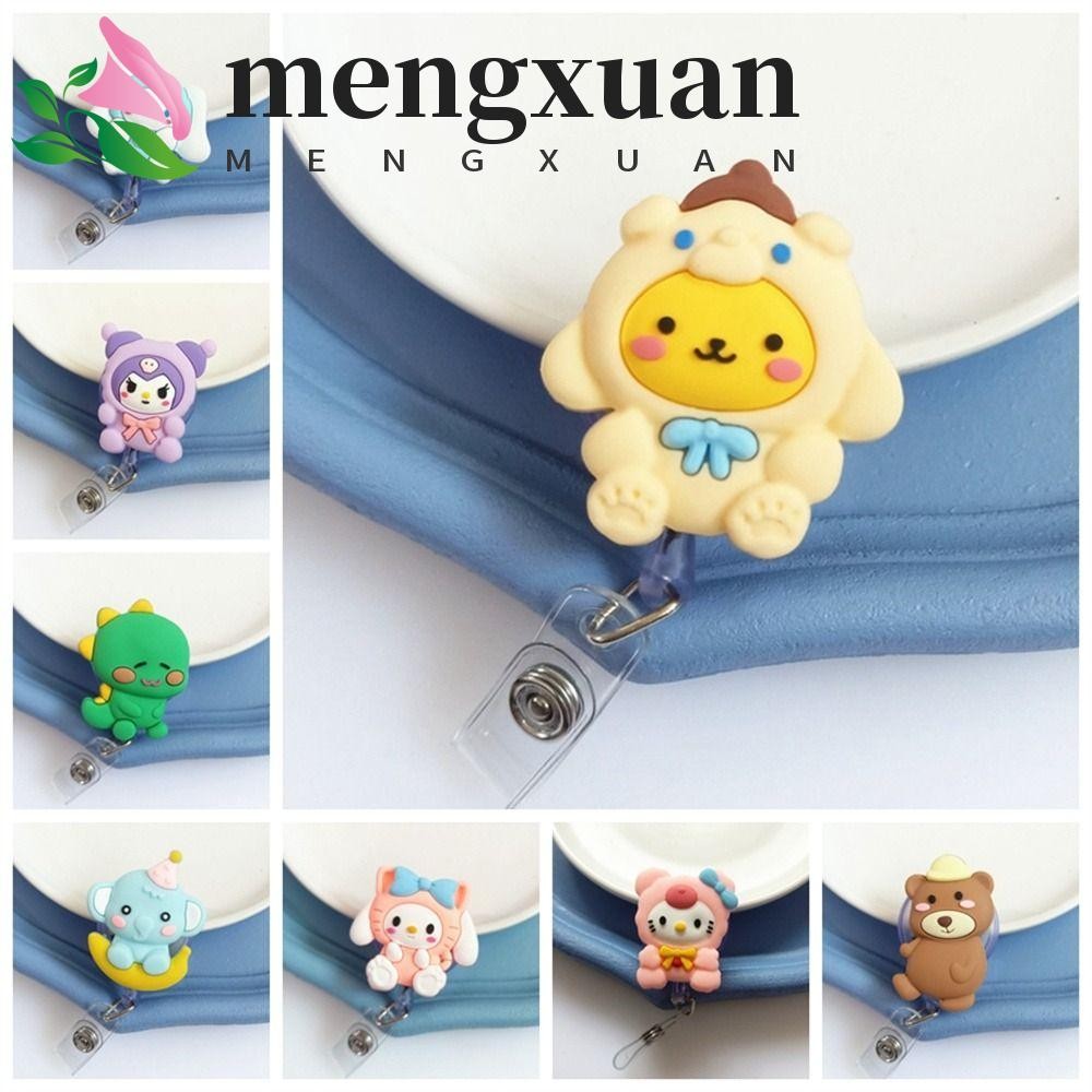 MENGXUAN Nurse Badge Reel, Cinnamoroll Kuromi Retractable Badge Holder ...