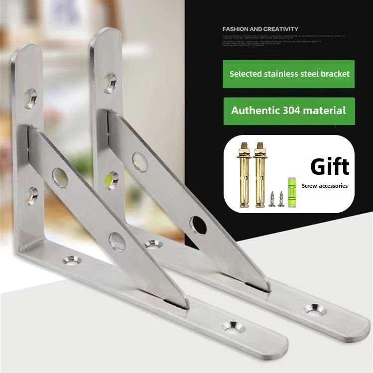 Triangular bracket Thickened stainless steel right-angle fixed frame ...