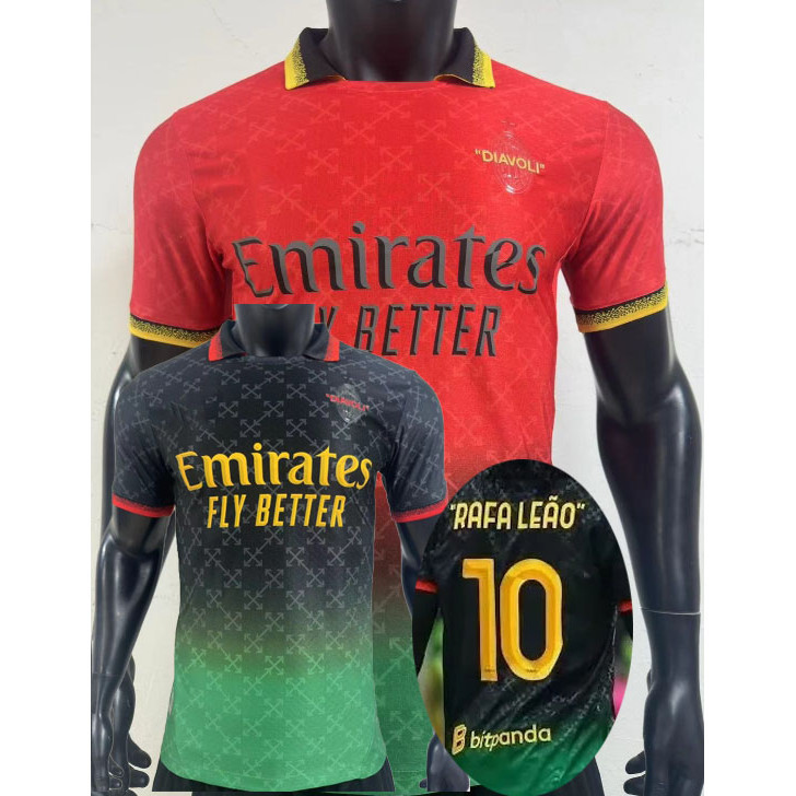 2025 2026 Ac Milan Fourth RAFA LEAO PULISIC JOAO FELIX Player Issue ...