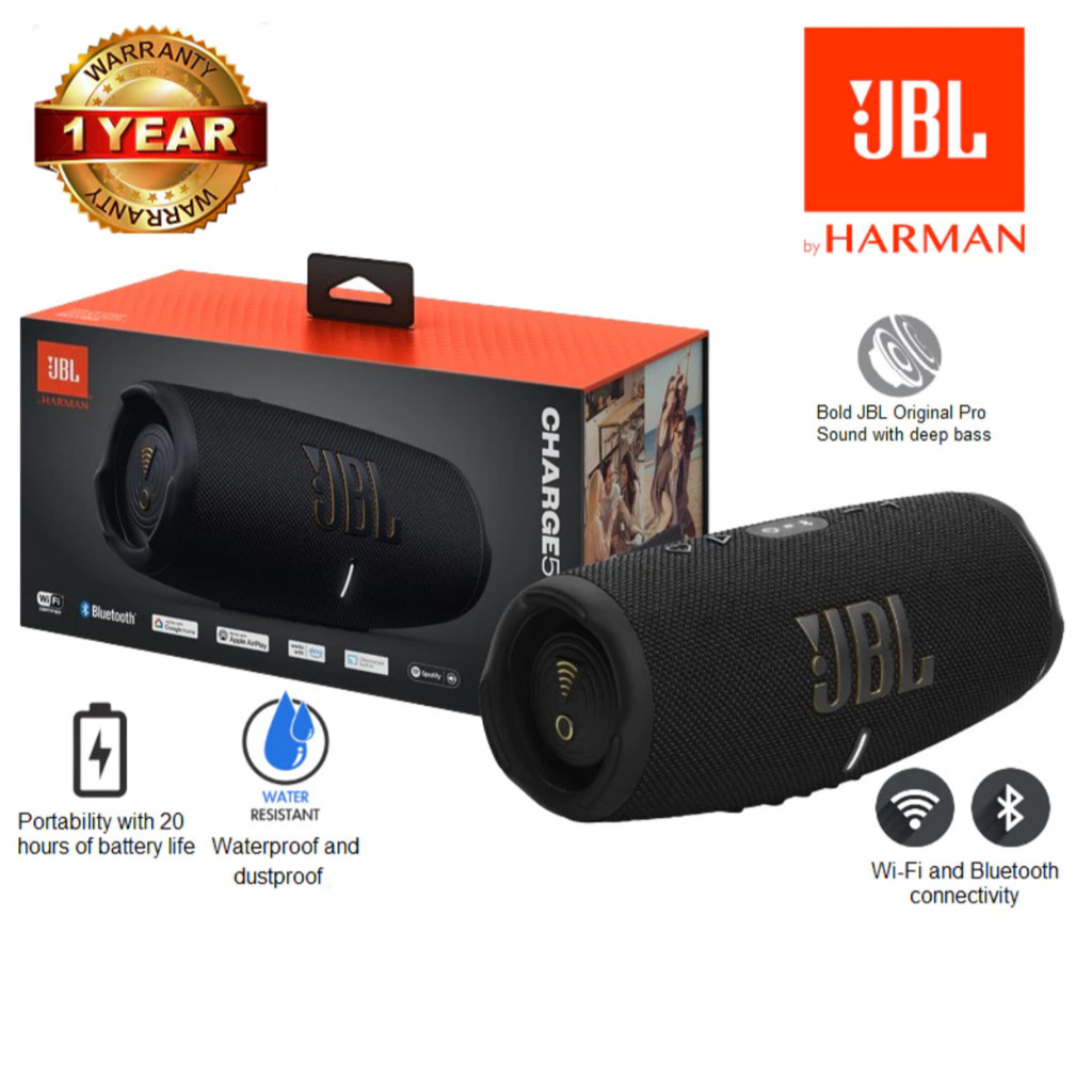 JBL CHARGE 5 WI-FI Portable Wi-Fi and Bluetooth Speaker | 1 Year JBL Malaysia Warranty | Shopee ...