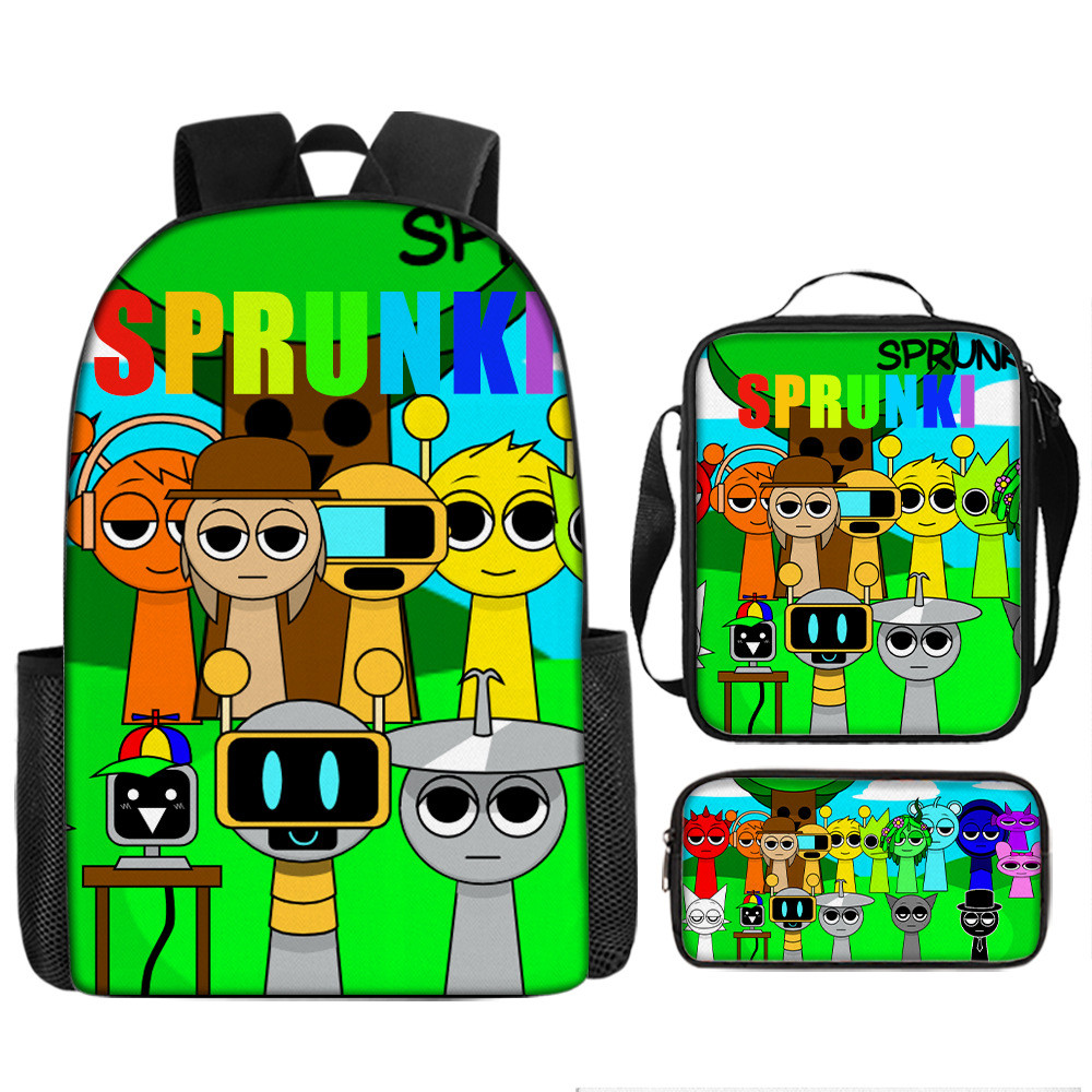 Sprunki backpack for kids Sprunki schoolbag 3d | Shopee Malaysia