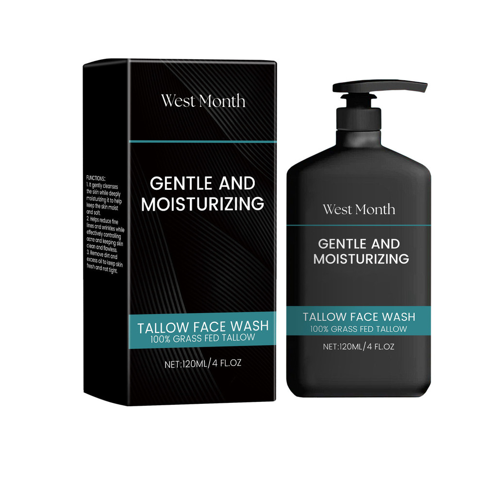 West MONTH Men's Butter Cleanser Gently Cleansing Facial Skin | Shopee ...