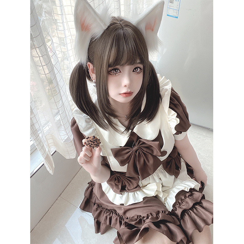 58/daily lolita lolita Dress Maid Suit cos Soft Girl Cafe Maid Suit Two-Dimensional Member-ee10 ...