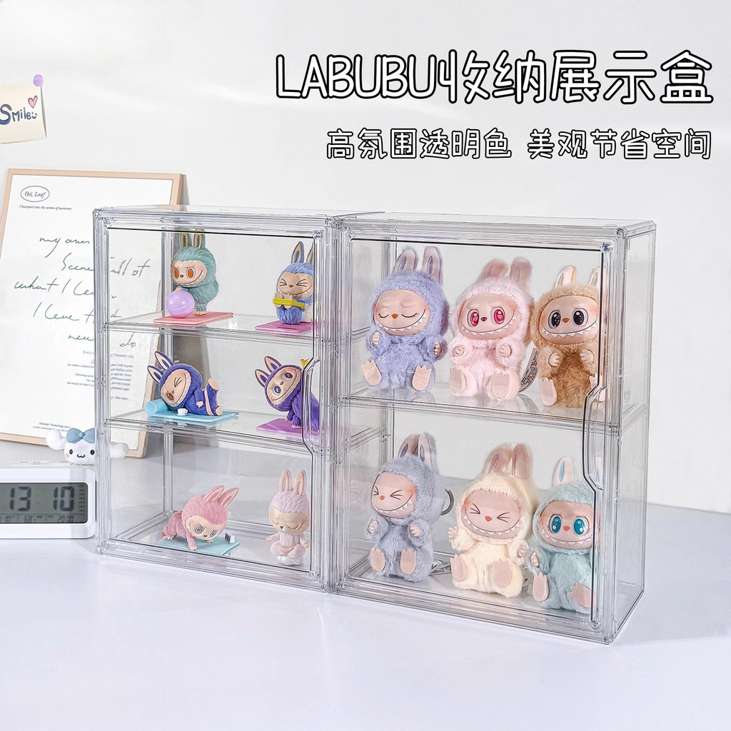 Labubu Box Cartoon Labubu V3 Crybaby SP Transparent Display Cabinet ...