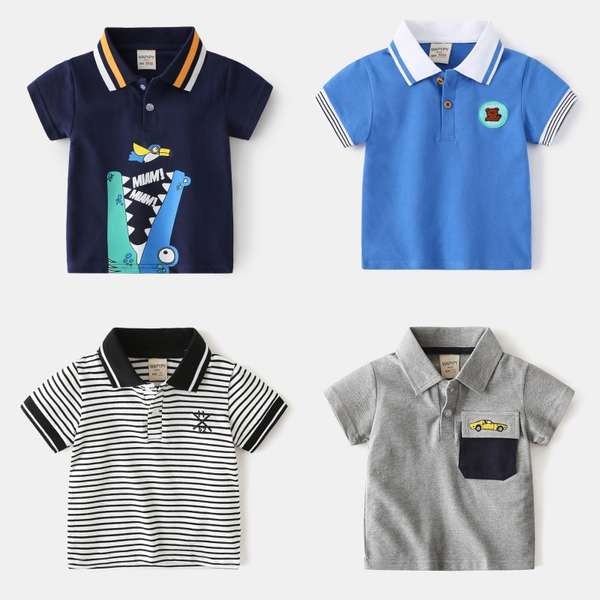 pdi kids boy T-shirt Summer Baby Boy T-shirt lengan pendek kanak-kanak ...