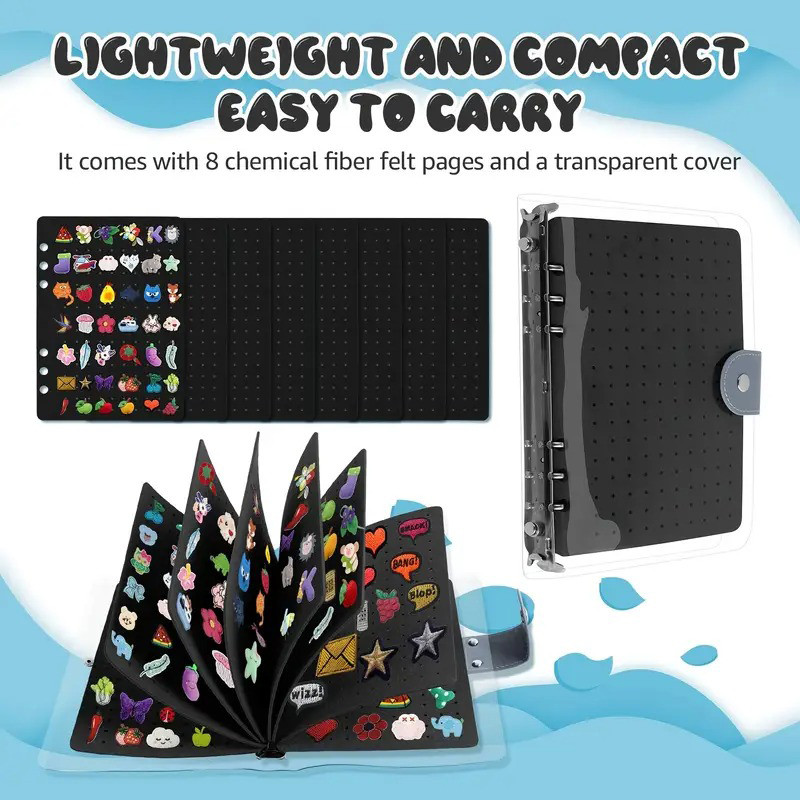 Pin Brooch Display Storage Book DIY Badge Charms Organizer Booklet ...