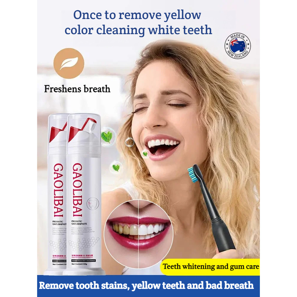 [Ready Stock] Goliath White Whitening Toothpaste Probiotics Breath ...