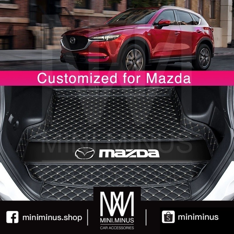 Mazda 3 / Mazda 6 / CX5 / CX8 / CX30 Rear Boot Leather Mat | Shopee ...