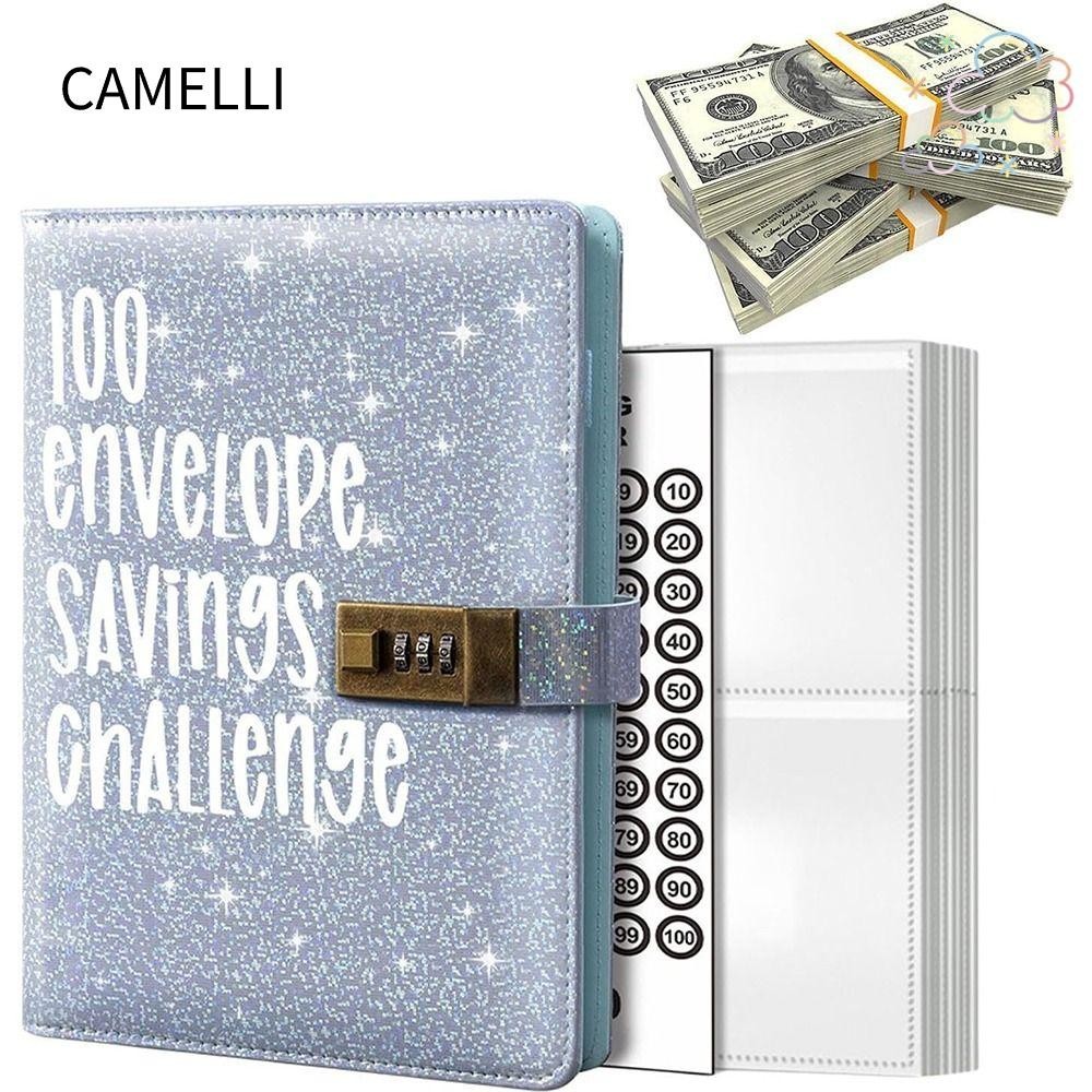 CAMELLI 100 Envelopes Saving Challenge, Save Money Reusable 100 ...