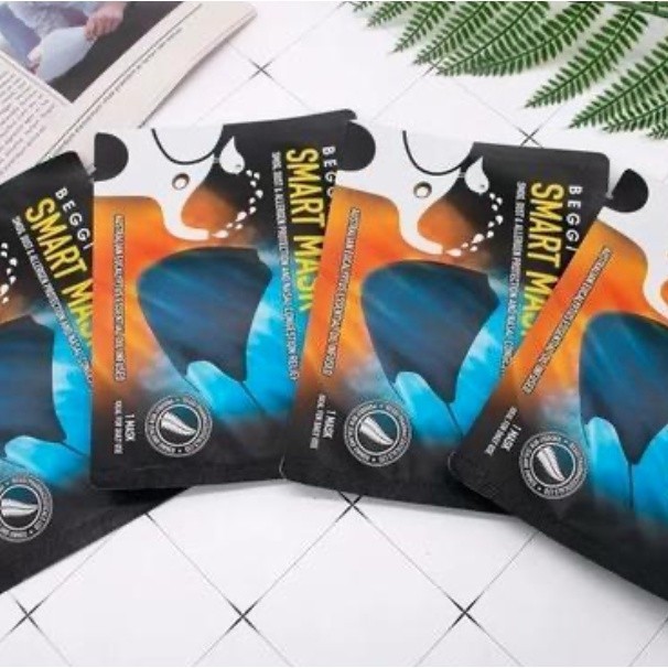 New Zealand BEGGI Elephant Brand Nasal Elf Warm Sensation Mask Black ...