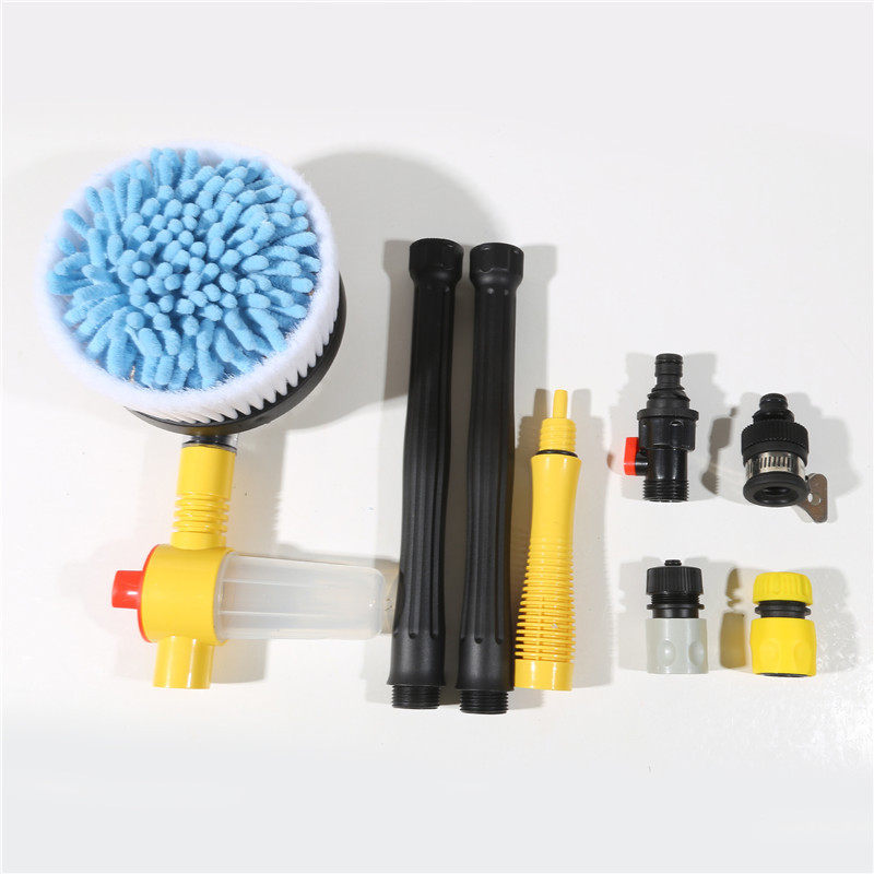 Automatic Rotating Car Wash Brush with Soap Reservoir Spray Water ...