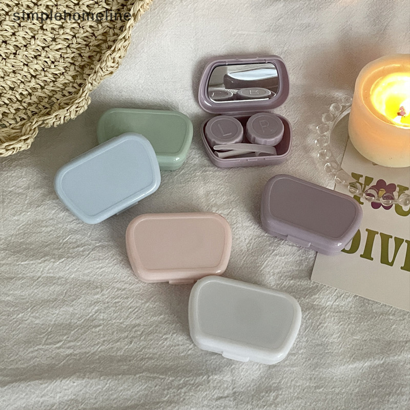 SLMY Contact Lens Box Prevent Leakage Lens Cover Container With Mirror ...