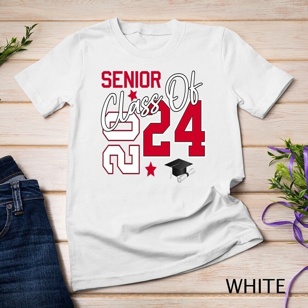 Class Of 2024 Senior High School College Graduate Unisex T-Shirt ...