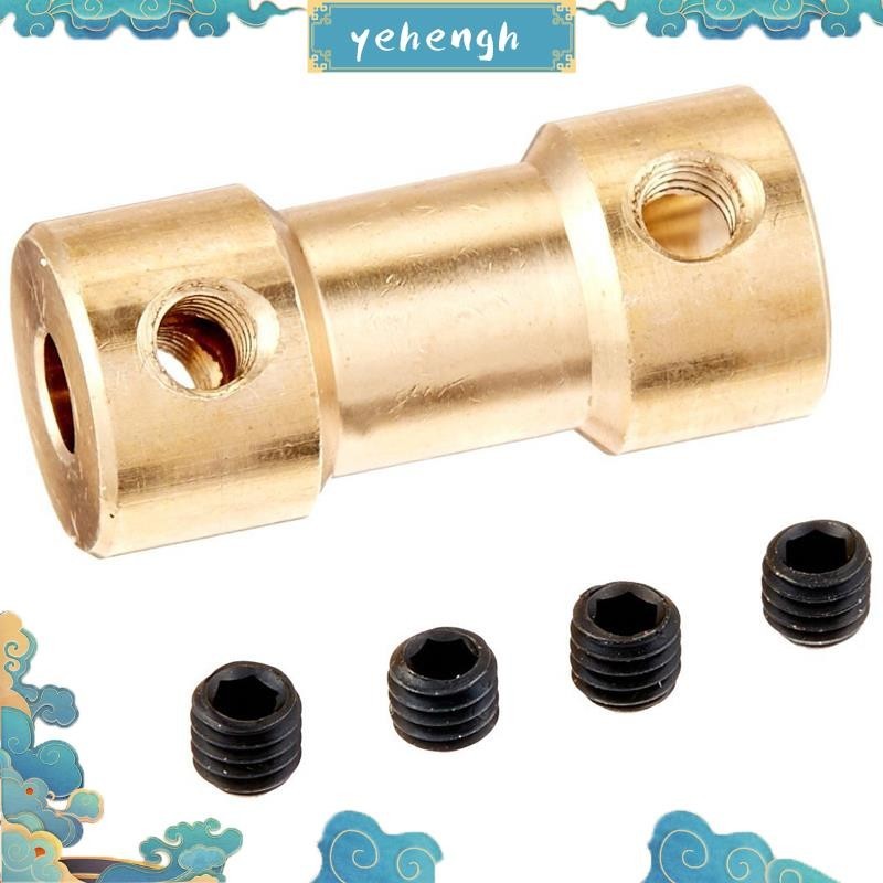 RC Airplane 3mm to 5mm Brass Motor Coupling Shaft Coupler Connector ...