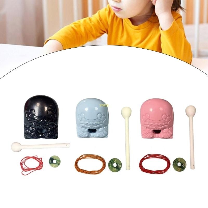 youn Wood Fish Temple Block Zen Drum Buddhist Zen Drum Instruments ...