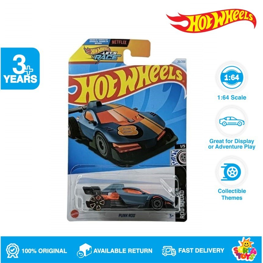 Hot Wheels Lets Race Punk Rod - Lot G 2024 | Shopee Malaysia