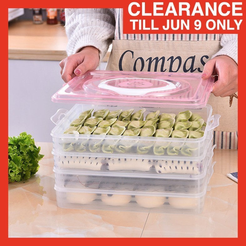 (QUALITY PVC) Premium 4 Layers 18 Compartment Stackable Reusable Clear ...