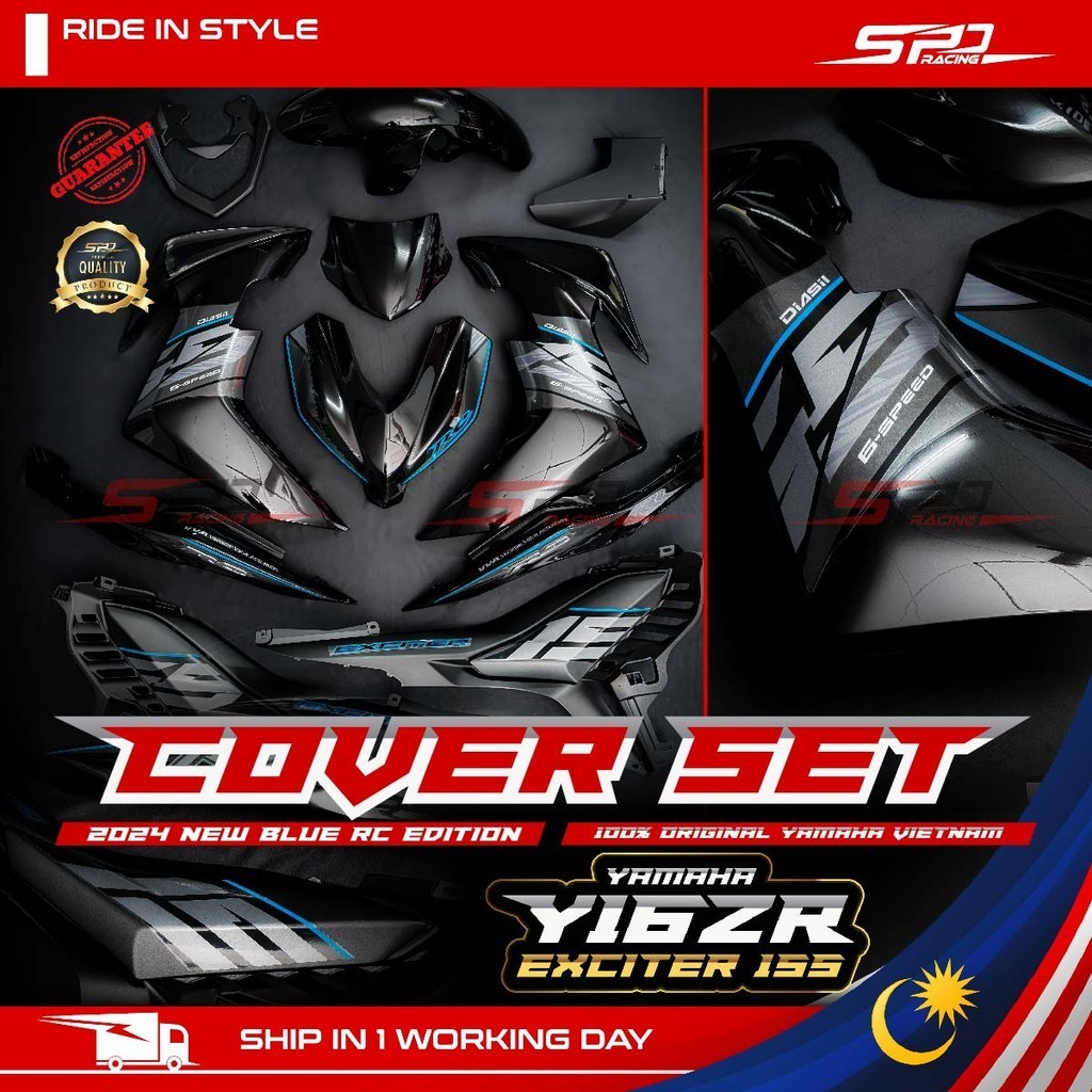 Y16 Cover Set for Y16ZR ( RC Blue Edition 2023 ) 100% ORIGINAL YAMAHA ...