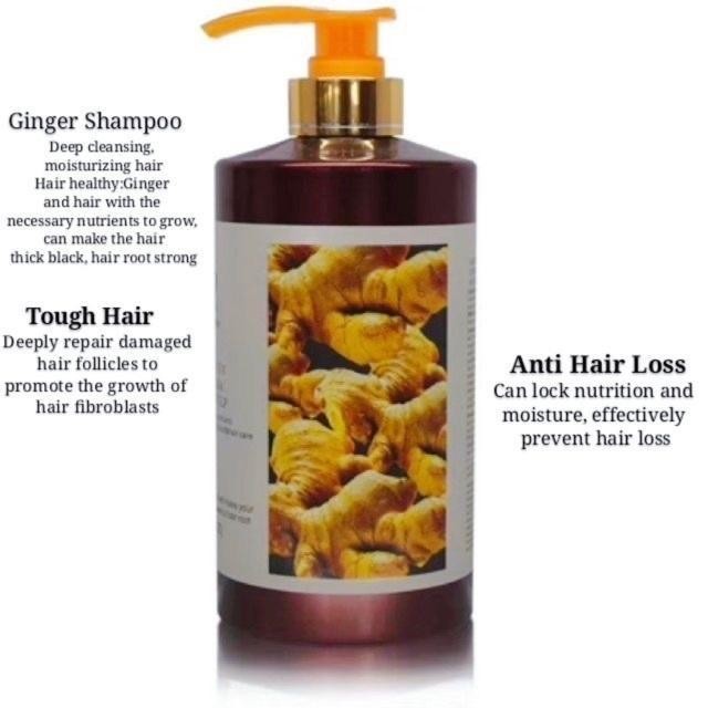 Ginger Shampoo Genuine Extract Natural Laoshan Ginger Anti-dandruff ...