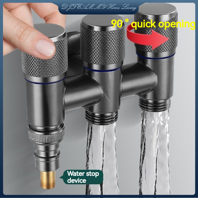 Three Out Control Washing Machine Tap Dual Faucet Bidet Control Valve ...