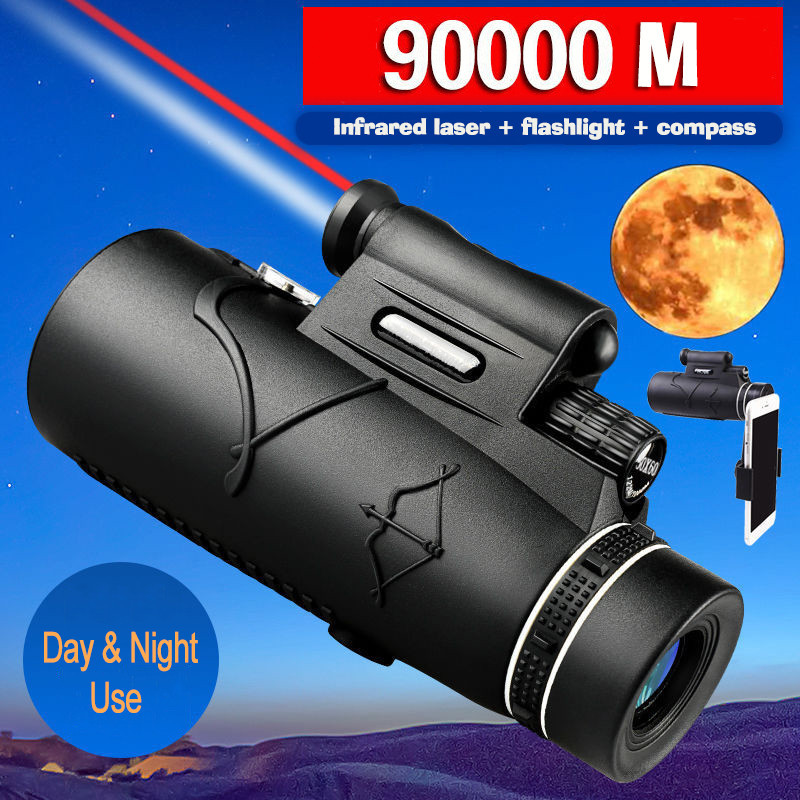 Zoom Monocular Telescope HD Bak4 Portable Binoculars Long Distance ...