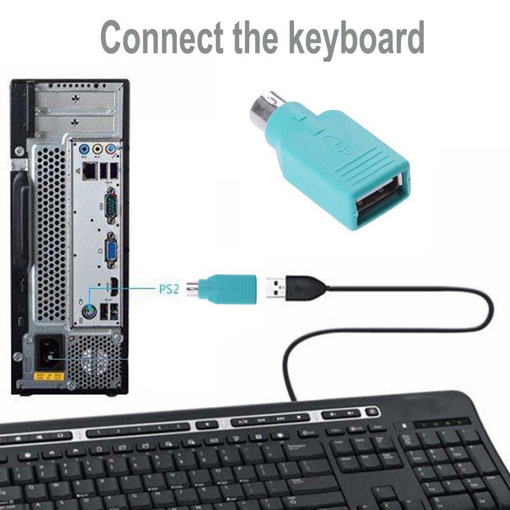keepdreaming AU Male for PS2 to USB Female Adapter Converter Keyboard ...