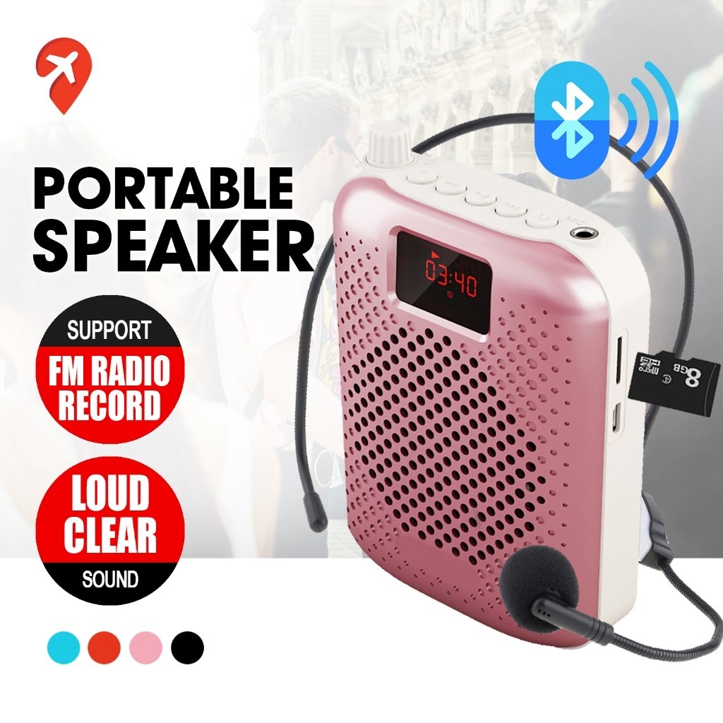 Rolton K500 Voice Amplifier Bluetooth Speaker Microphone Loud Speaker ...