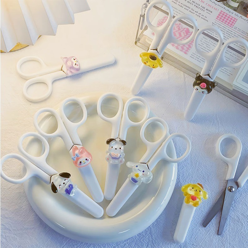 Sanrio Kuromi Pochacco Cinnamoroll Scissors High-value Cartoon Student ...