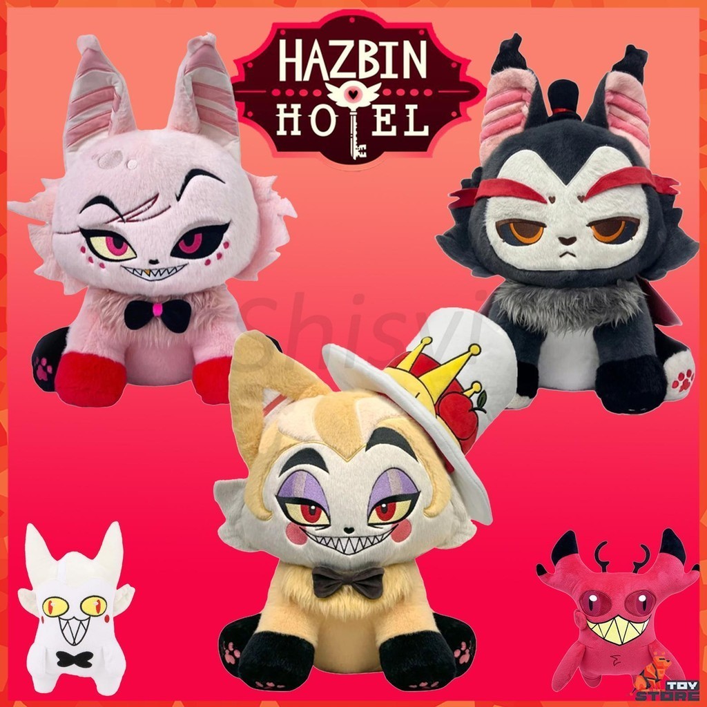 Hazbin Hotel Husk Plush/Cursed Cat Alastor/Angel Dust/Charlotte/Adam ...