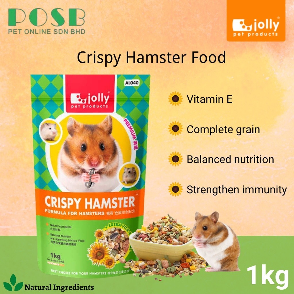 Jolly Crispy Hamster Food 1kg / Makanan Hamster (AL040) | Shopee Malaysia