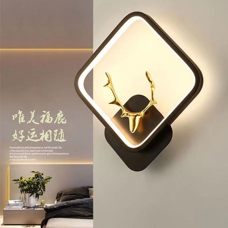 Simple Modern Style LED Influencer Indoor Wall Lamp Bedside Wall Lamp ...