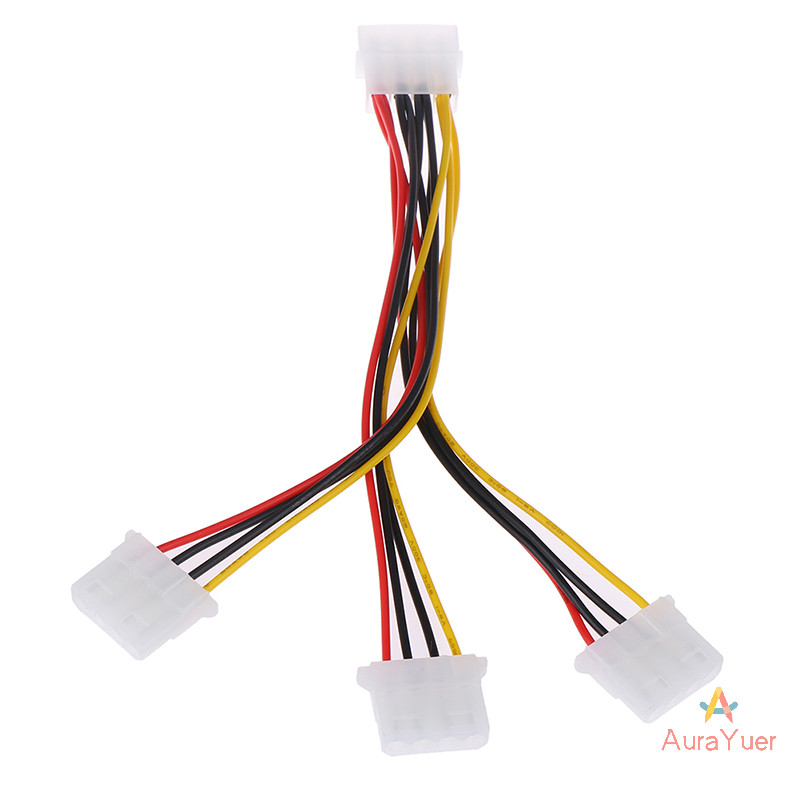 [AuraYuer] 4 Pin IDE 1-to-3 Molex IDE Female Power Supply Splitter ...