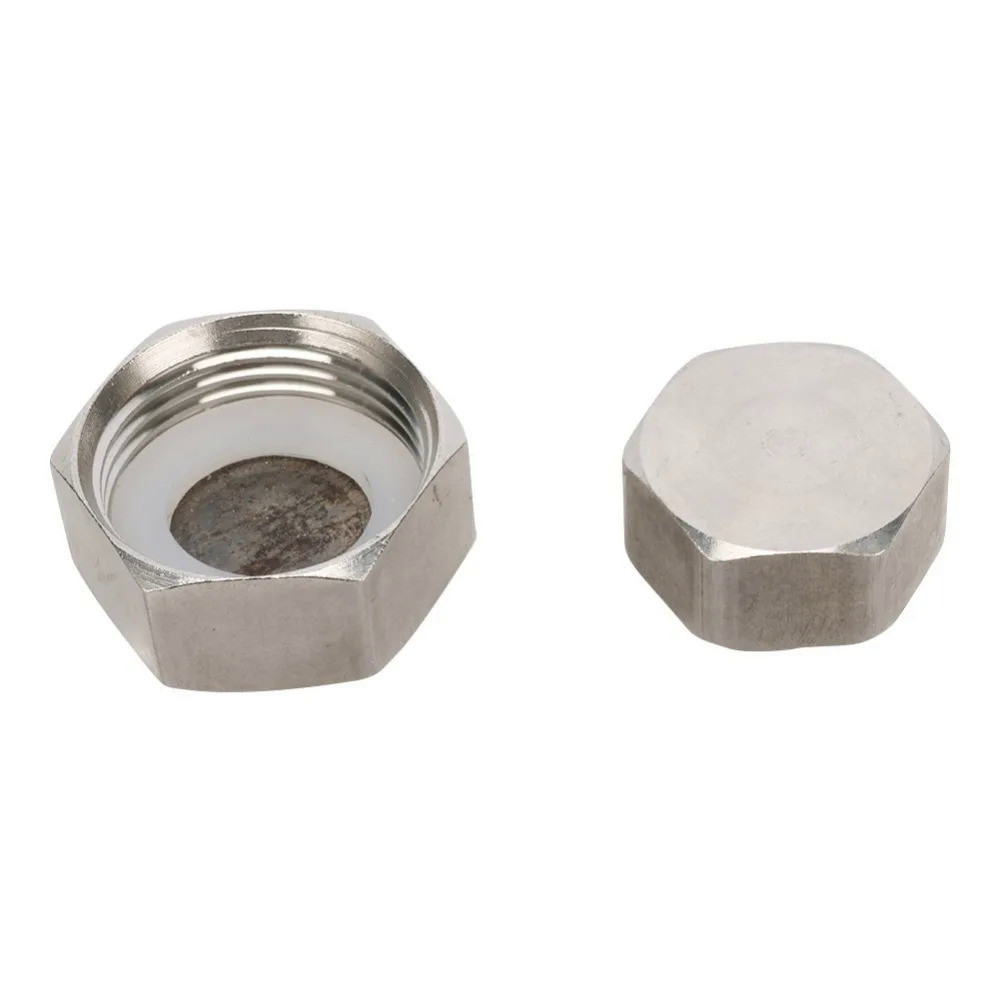 Stainless Steel Female Thread End Plug with Rubber Seal Ring - G1/2, G3 ...