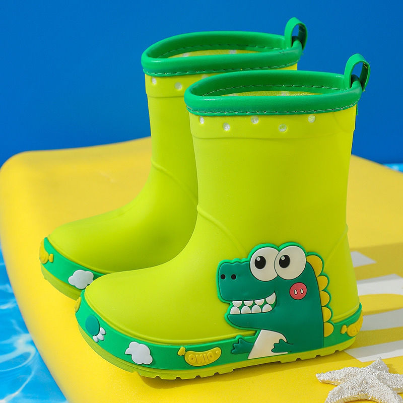 Children's dinosaur rain boots kindergarten children's w童款恐龙雨鞋幼儿园儿童水鞋防滑 ...