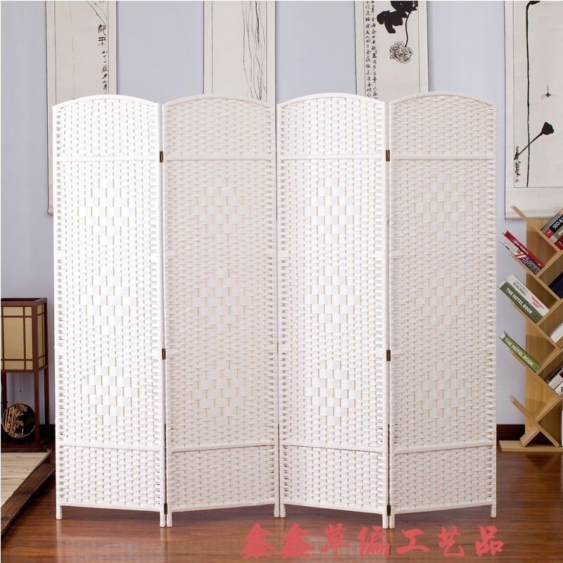 Hotel Chinese Foldable Straw Screen Partition Fashion Folding Screen ...