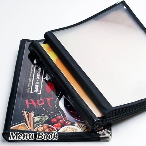 Menu Holder A5 A4 | Transparent Clear Menu Cover, Menu PVC Book ...
