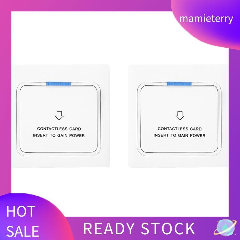 2X Power Key Card Sensor Electricity Recognition Switch Panel for Hotel ...