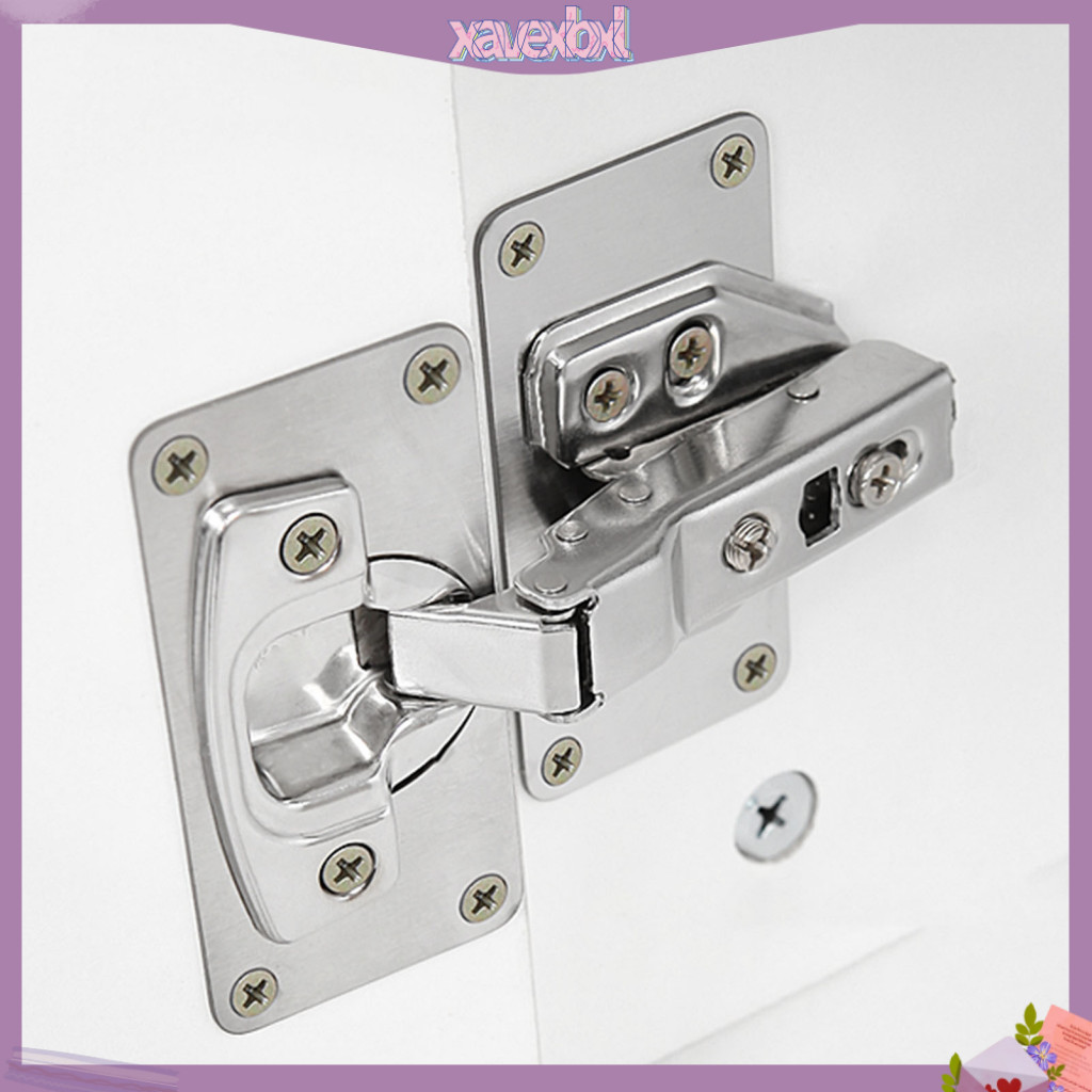 xavexbxl| Hinge Repair Plate Anti-Rust Secure Fixation Silver Color ...