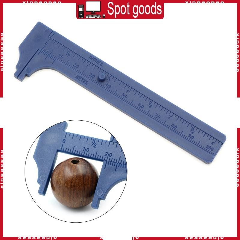 XI Mini Vernier Caliper Gauge Double Scale Ruler Plastic Vernier ...