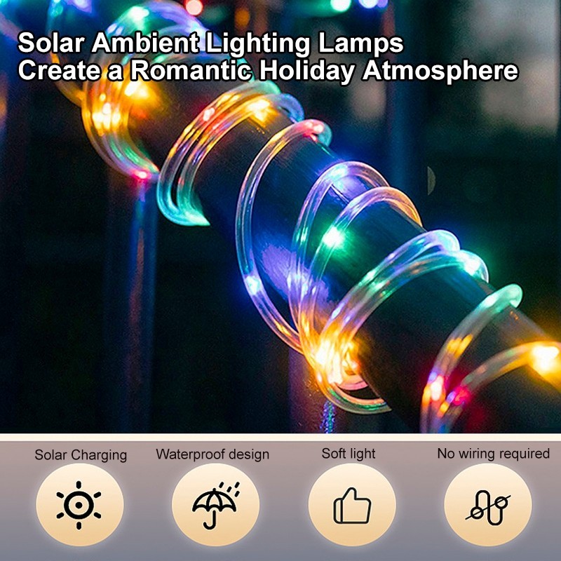 20M Solar Lights LED Fairy String Lights Waterproof Solar Powered Strip ...