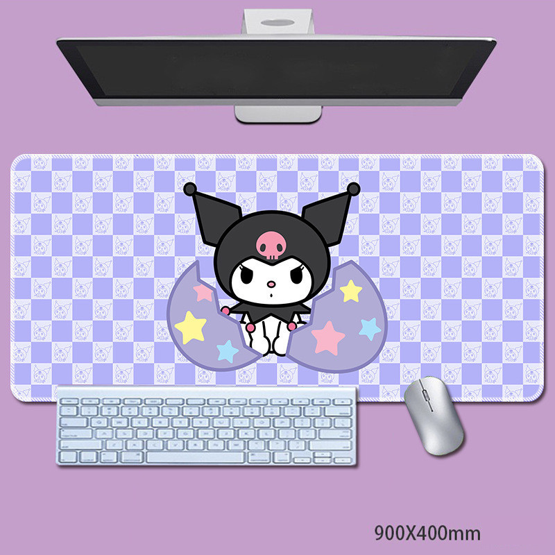 Kuromi Mouse Pad Oversized Cute Girl Desk Pad Computer Keyboard Pad ...