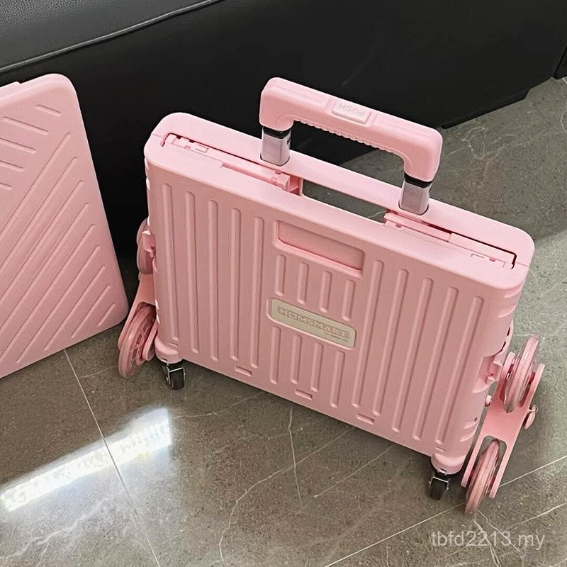 Foldable Express Trolley Shopping Cart Ultra-Light with Lid Grocery ...