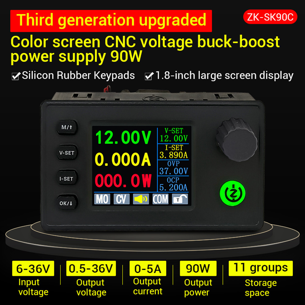 SK90C Color Screen CNC Adjustable Voltage Regulator Power Supply ...