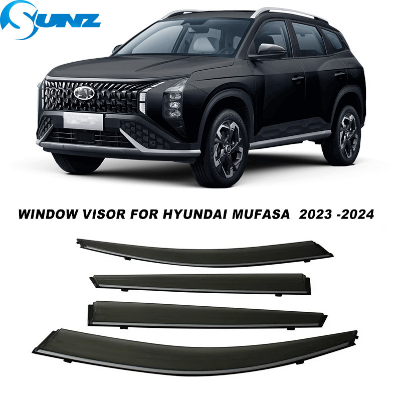 Car Window Deflectors For Hyundai Mufasa MK1-NU2 2023 2024 Waterproof ...