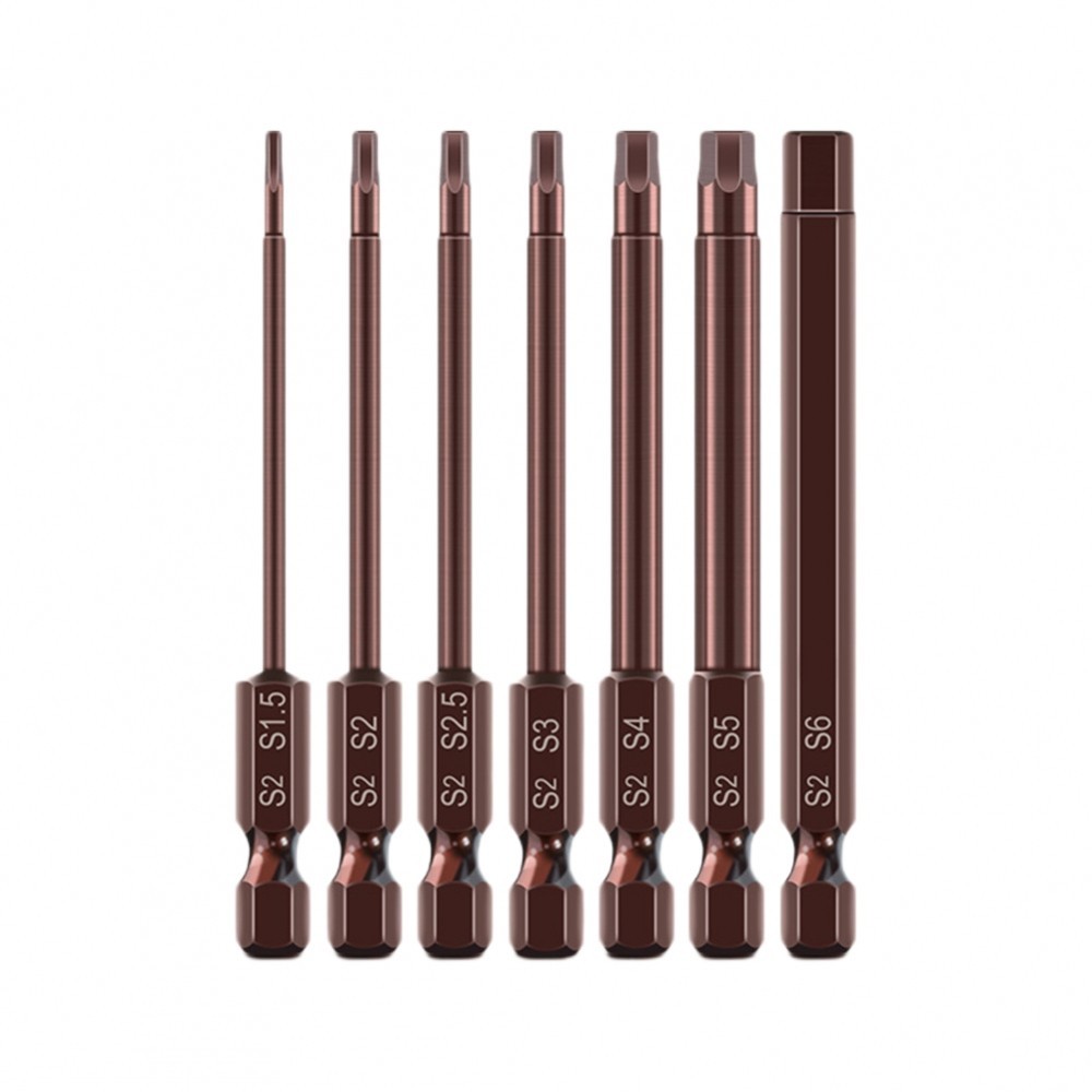 Magnetic Hex Head Screwdriver Bit Set 1 5 to 6mm Sizes with 65mm Length ...